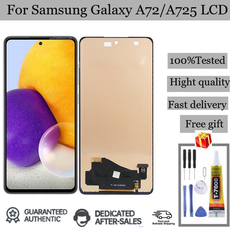 For Samsung Galaxy A72/A725 LCD Display Touch Digitizer Screen SM-A725F SM-A725F/DS SM-A725M SM ...