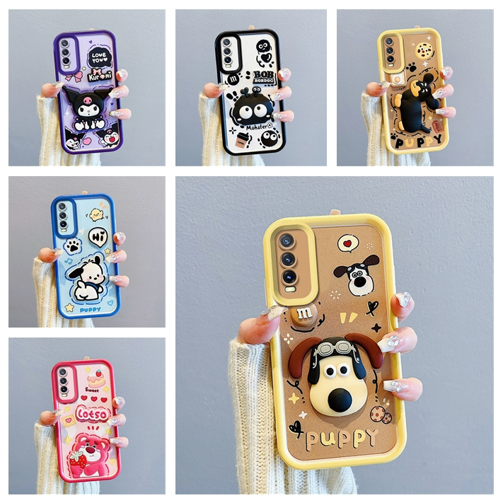 Vivo Y20Y12S Phone Case V2029 Three-Dimensional Doll Cute v2027 Cartoon ...