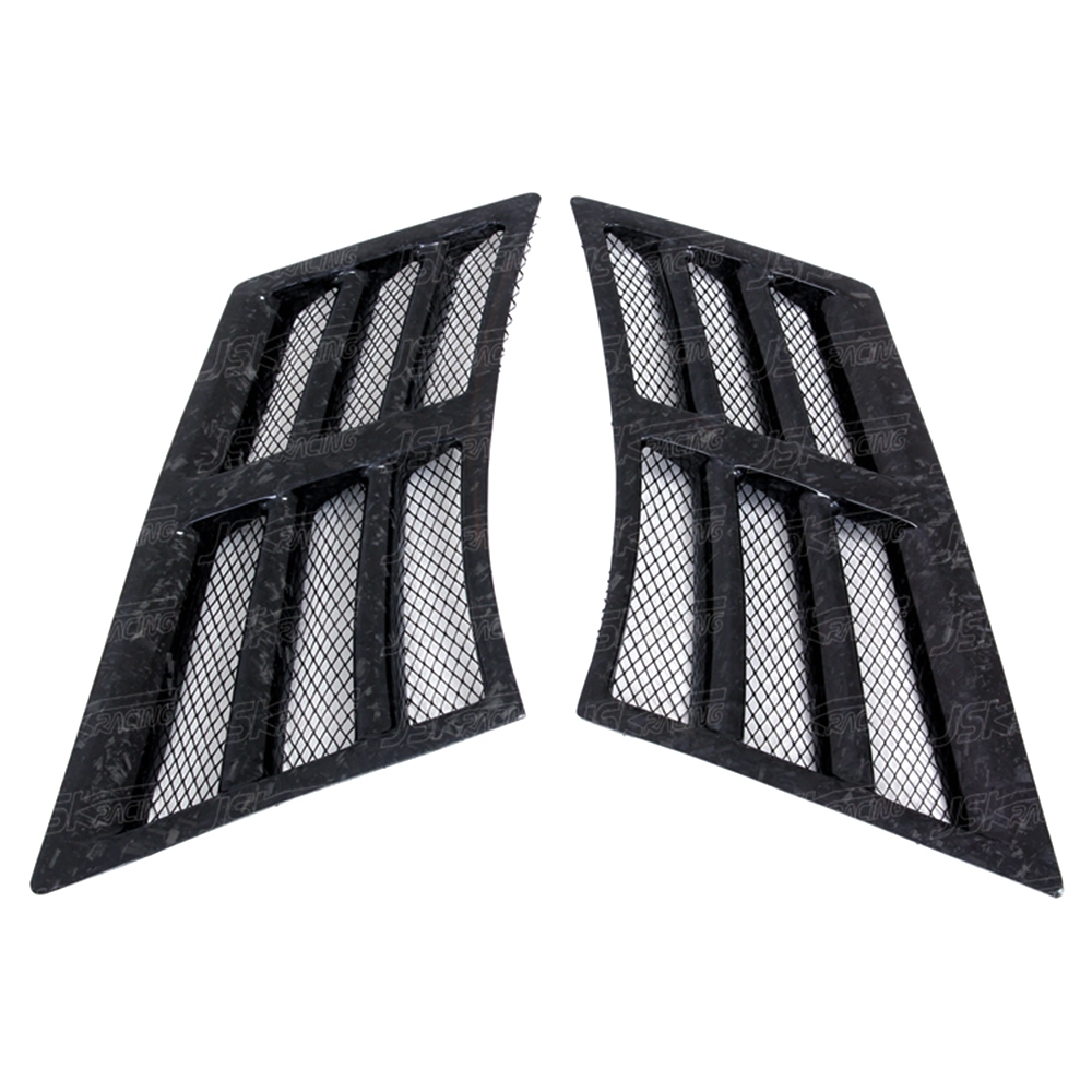 Top S Style Forged Carbon Fiber Font Fender Vent For Nissan Gtr R35 ...