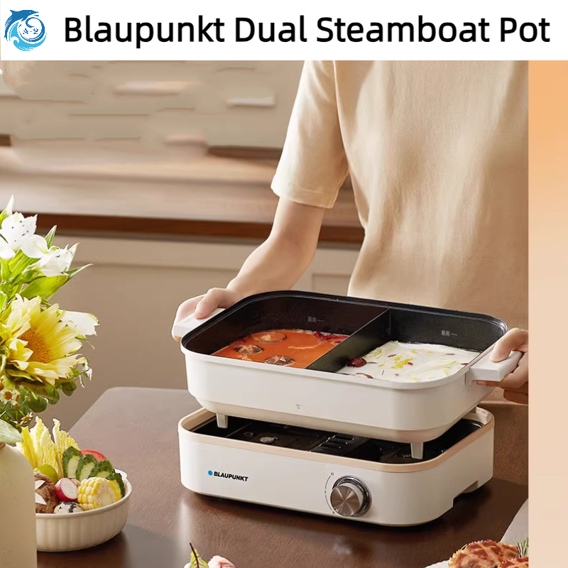 Blaupunkt Double Flavor Hot Pot 5L Dual Steamboat Pot Split Electric ...