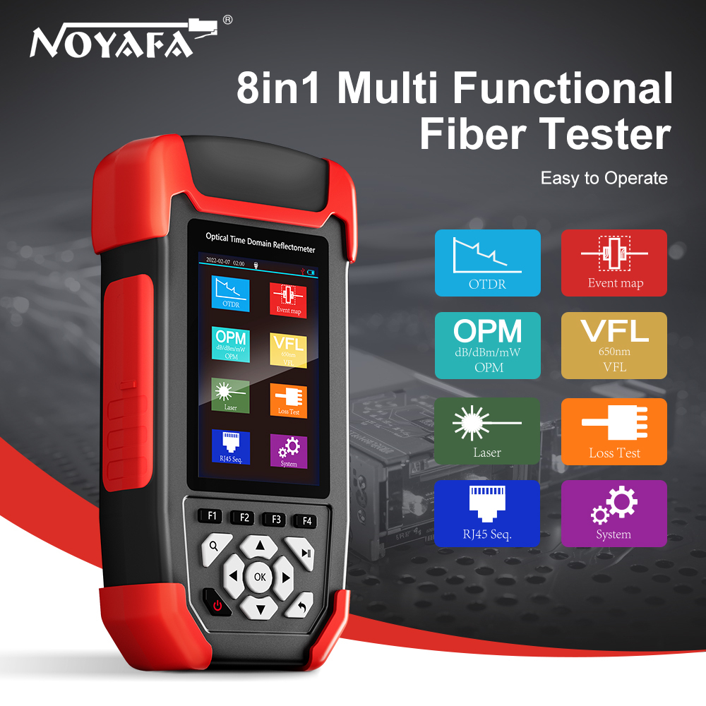 Noyafa MINI OTDR NF-981 Fiber Optic Reflectometer with OPM VFL OLS ...
