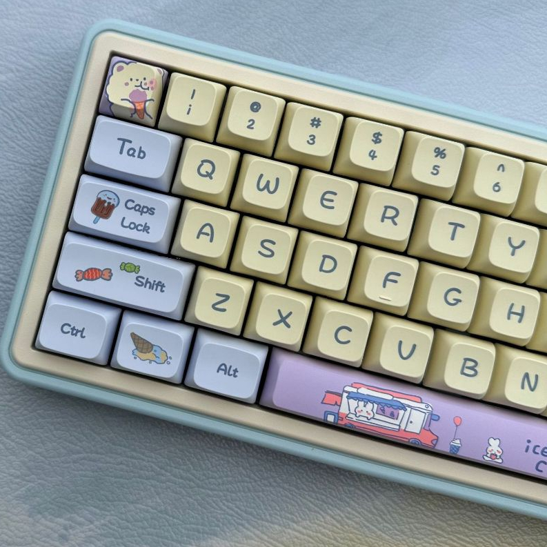 Zifriend Ice Cream Keycaps PBT Dye-sublimated XDA Height 133 Keys ...