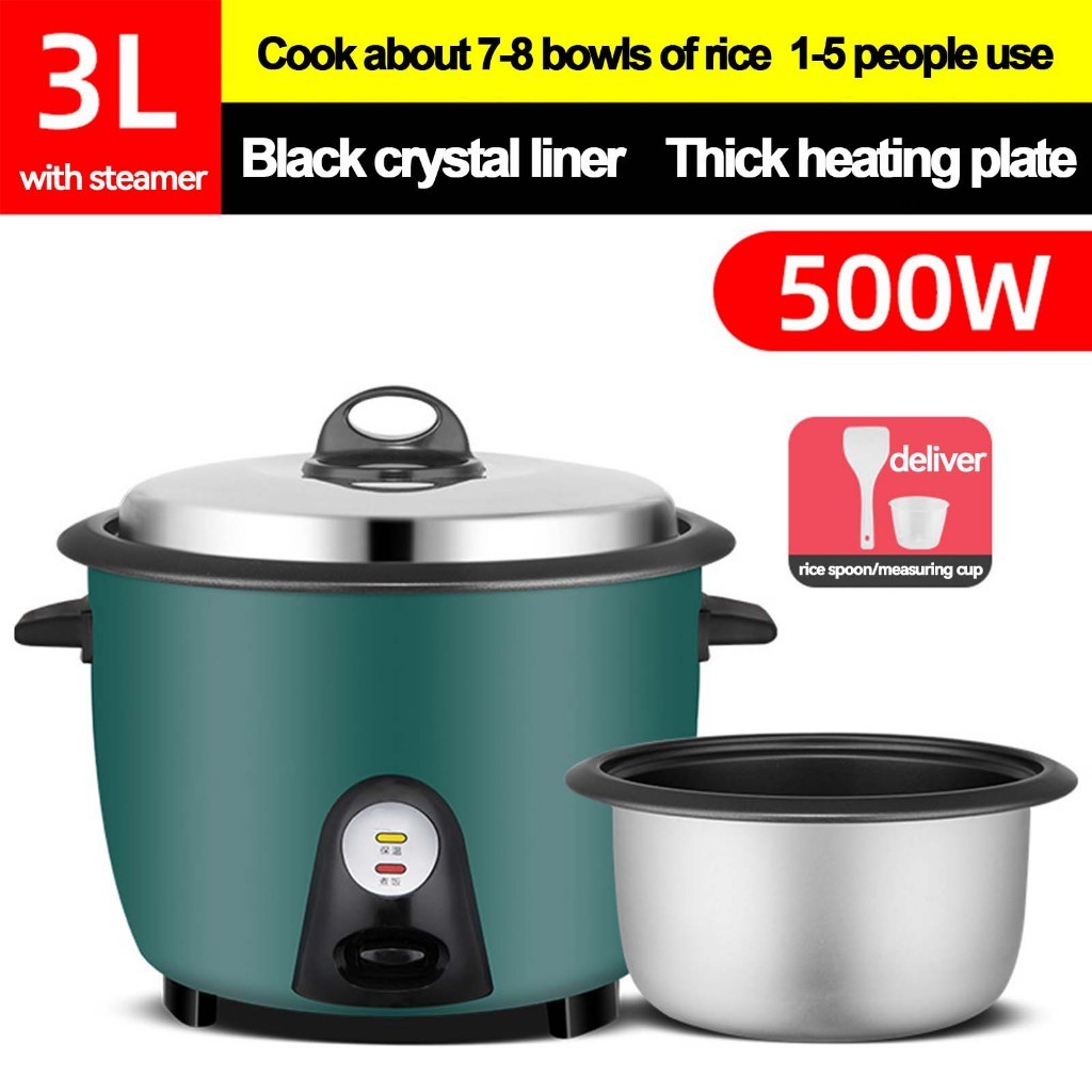IGRLACE 2L/3L Rice Cooker Mini Electric Rice Cooker 1-2 People Rice ...