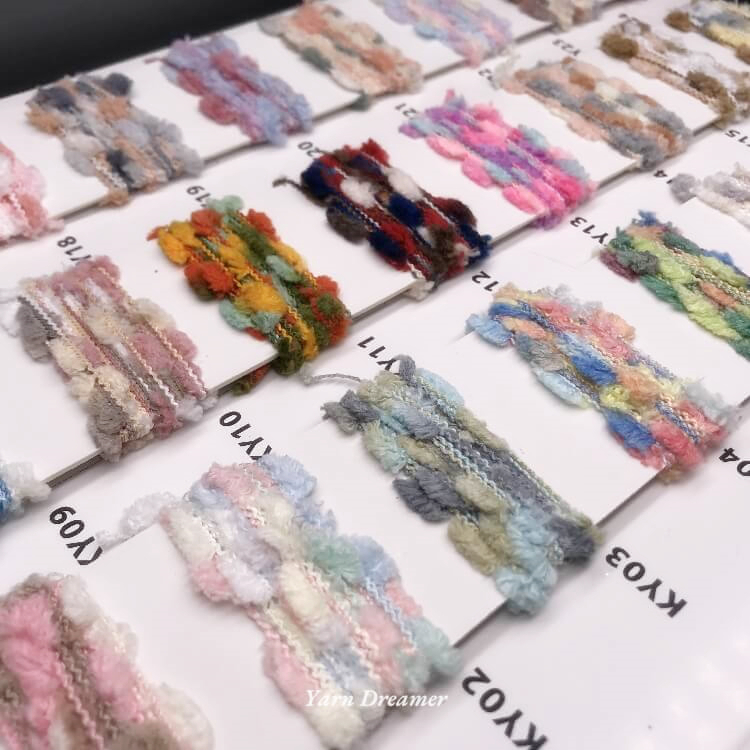 Benang Bulu 36 Colors of pom-pom yarn Dot Woolly Yarn for Knitting DIY ...