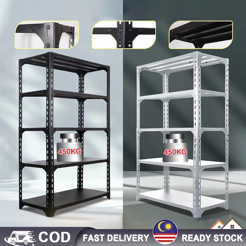Adjustable 6/5/4/3 tier 200CM metal storage rack Metal Rack Rak Dapur ...
