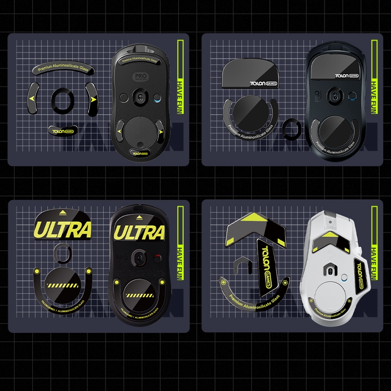 TALONGAMES Glass Mouse Feet Mouse Sensor Skate Glide Pads For Logitech ...