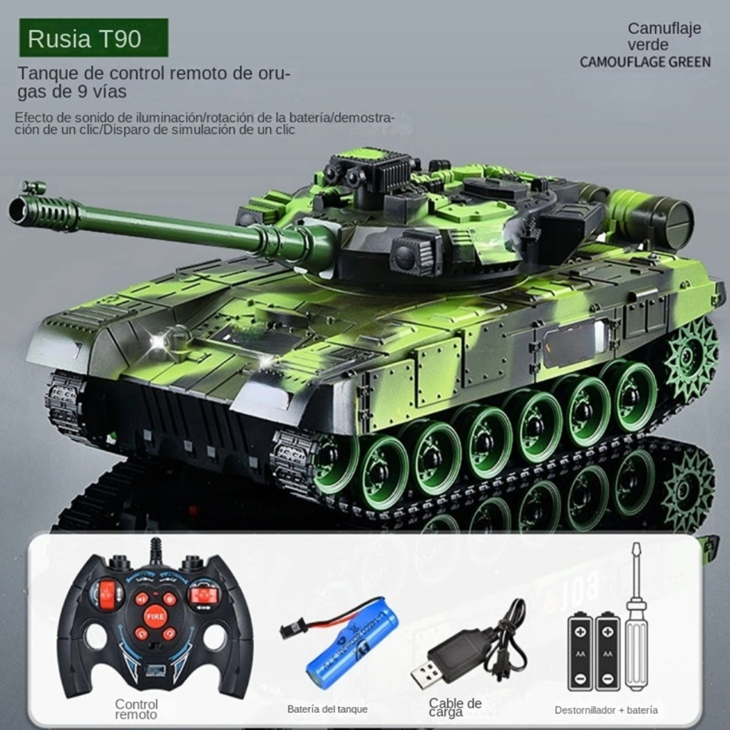 Tracked remote control tank 1:16 multifunctional 5way 9way electric can ...