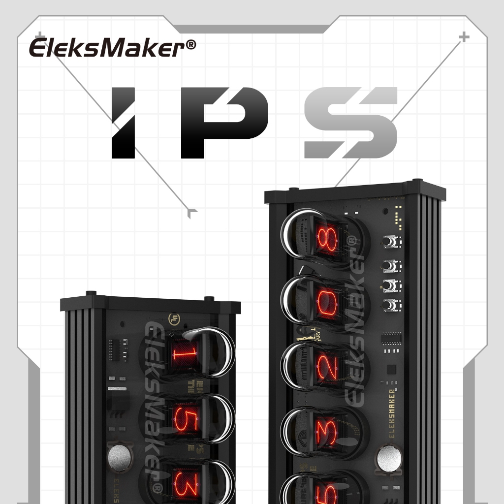 -LW- EM EleksMaker IPS Desktop Collocation Clock Creative Decoration ...