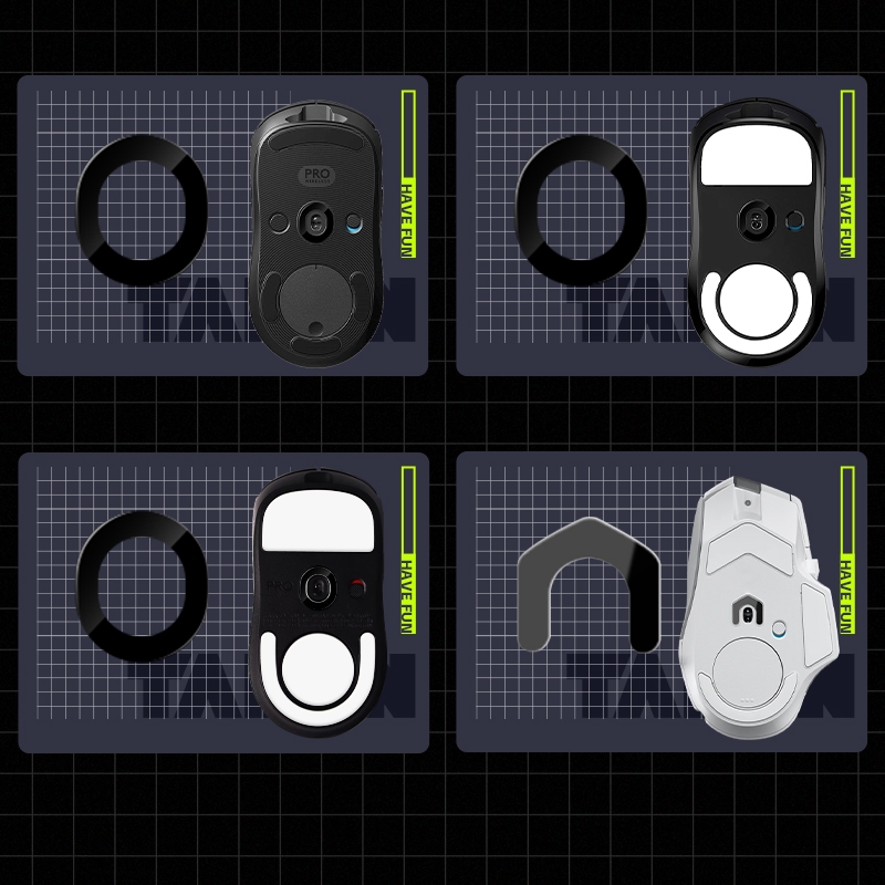 TALONGAMES Glass Sensor Skates Mouse Feet For Logitech G PRO X ...