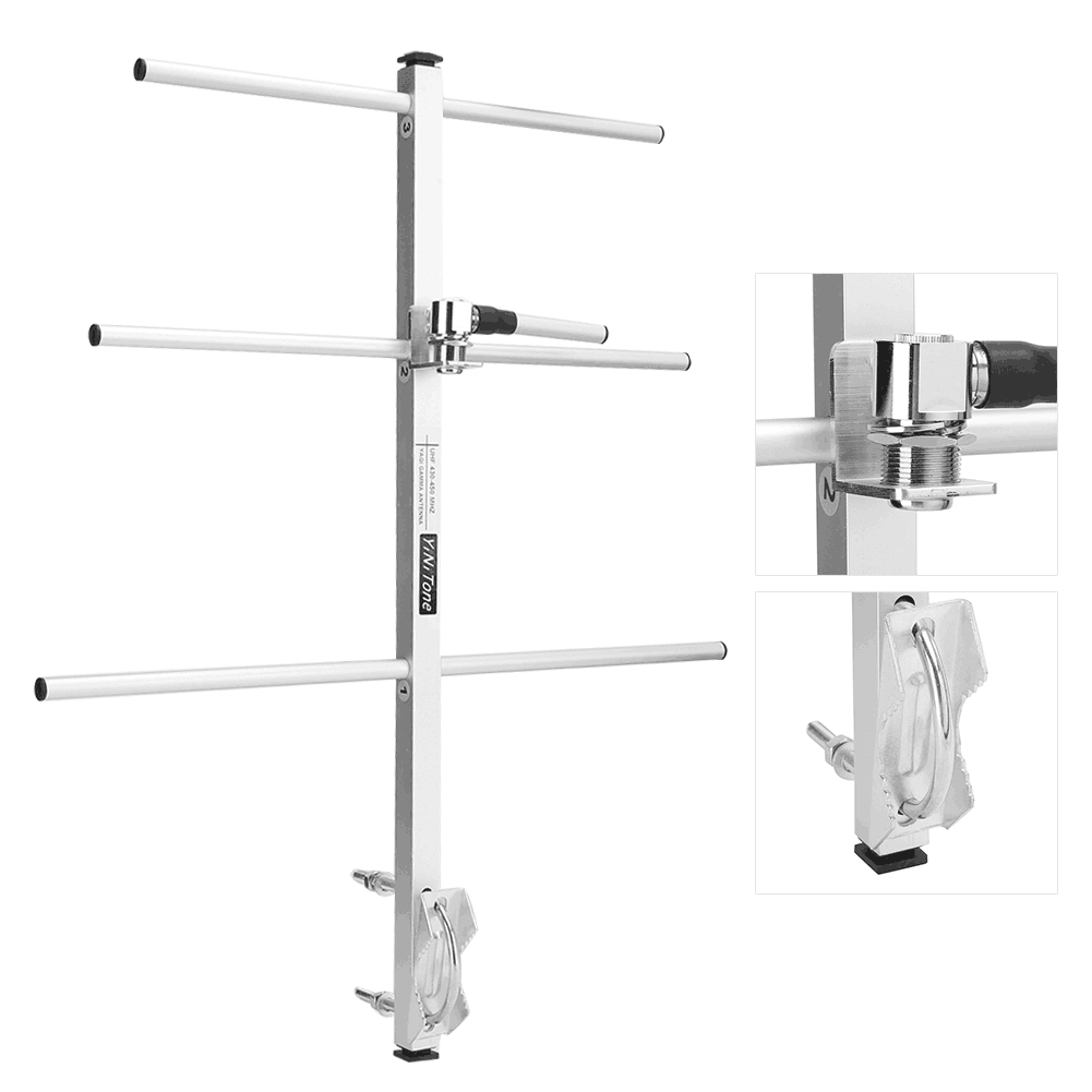 Yagi Antenna UHF430-450MHz High Gain 7DBd SO239 Connector Yagi Gamma ...