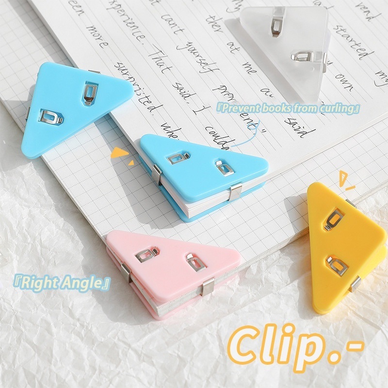 Transparent Triangle Paper Clip Test Paper Clip Cute Memo Clip Binder ...