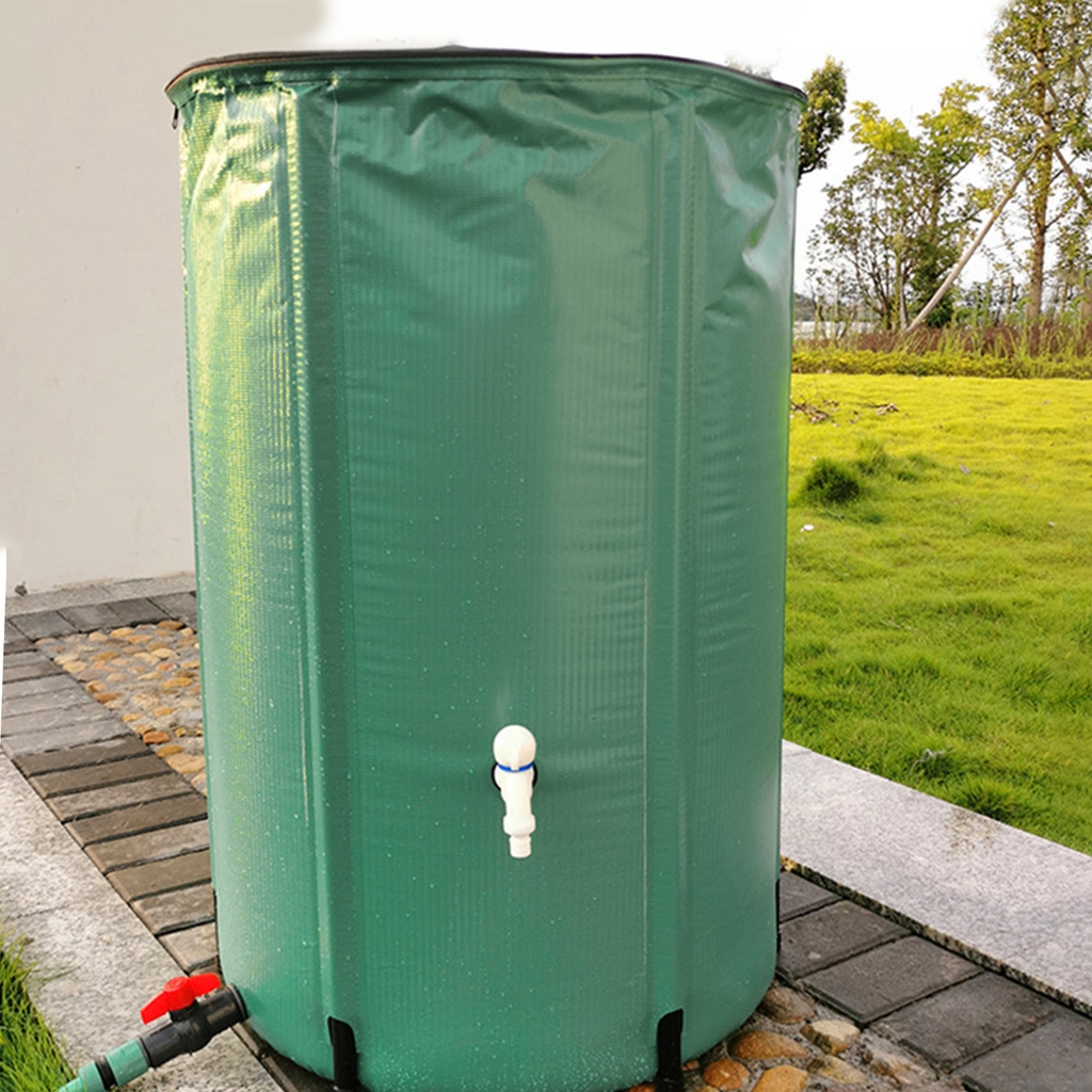 Folding Garden Water Butt Set Collapsible PVC Garden Water Butt with ...