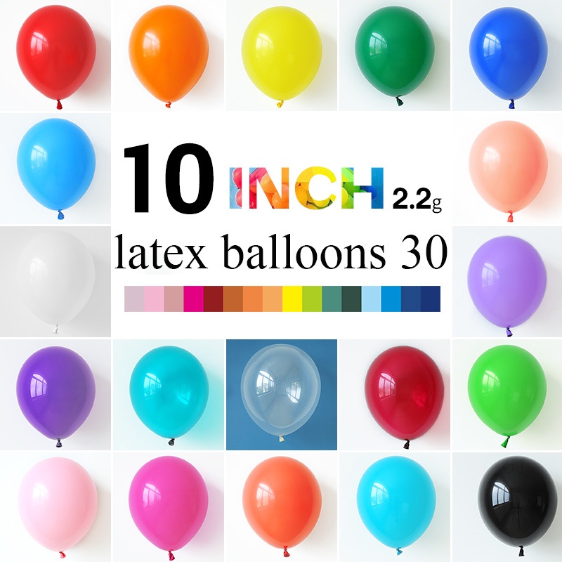 10 Inch Ballon Set Belon Murah 100 pcs Decoration Birthday Set Belon 生日 ...
