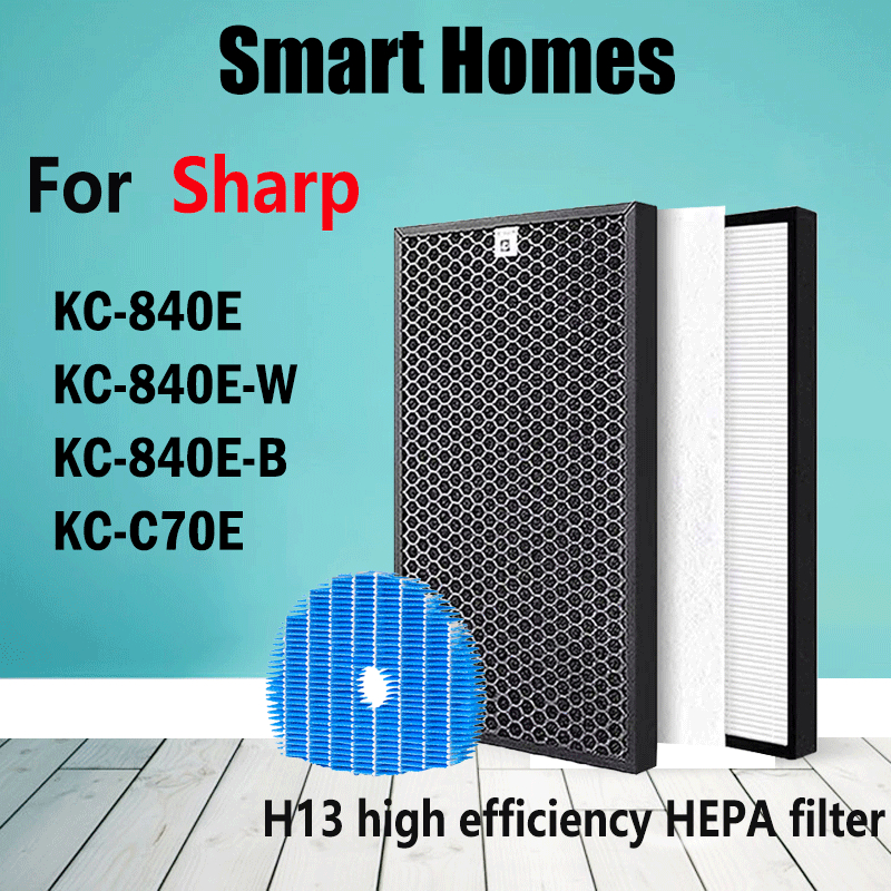 For Sharp air purifier KC-840E KC-840E-W KC-840E-B KC-C70E Replacement ...