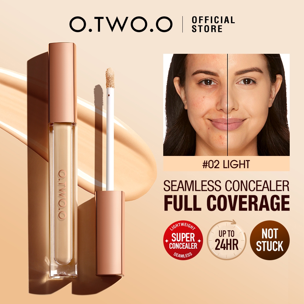 O.TWO.O Concealer Liquid Conceal Foundation Kalis Air 4 Warna | Shopee ...
