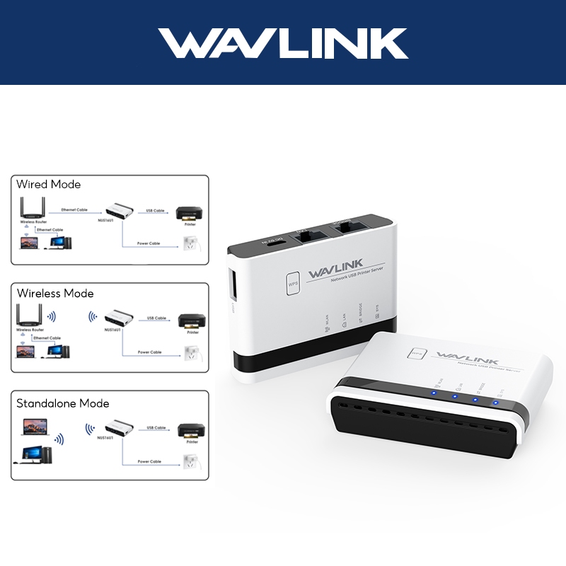WAVLINK USB Wireless Print Server WiFi Printer Server with 10/100Mbps ... WAVLINK USB Wireless Print Server WiFi Printer Server with 10/100Mbps ...