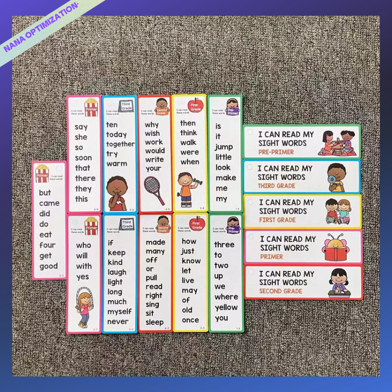 220 Sight Words Cards For Students 3-8 Years Vocabulary Building ...