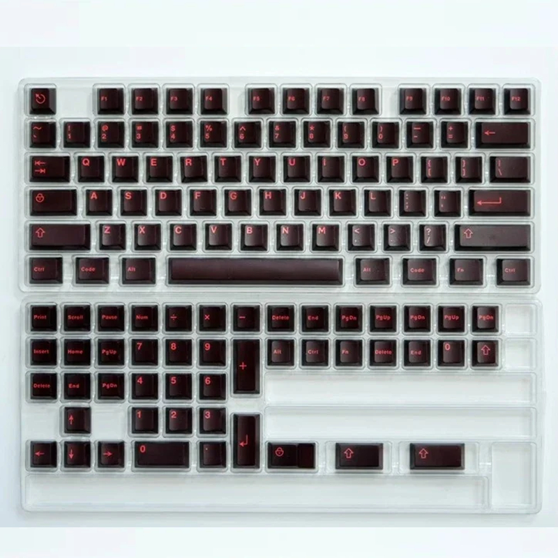 121 Keys/set Aifei Neon Light Klein Blue Pyga Keycaps ABS Double Shot ...