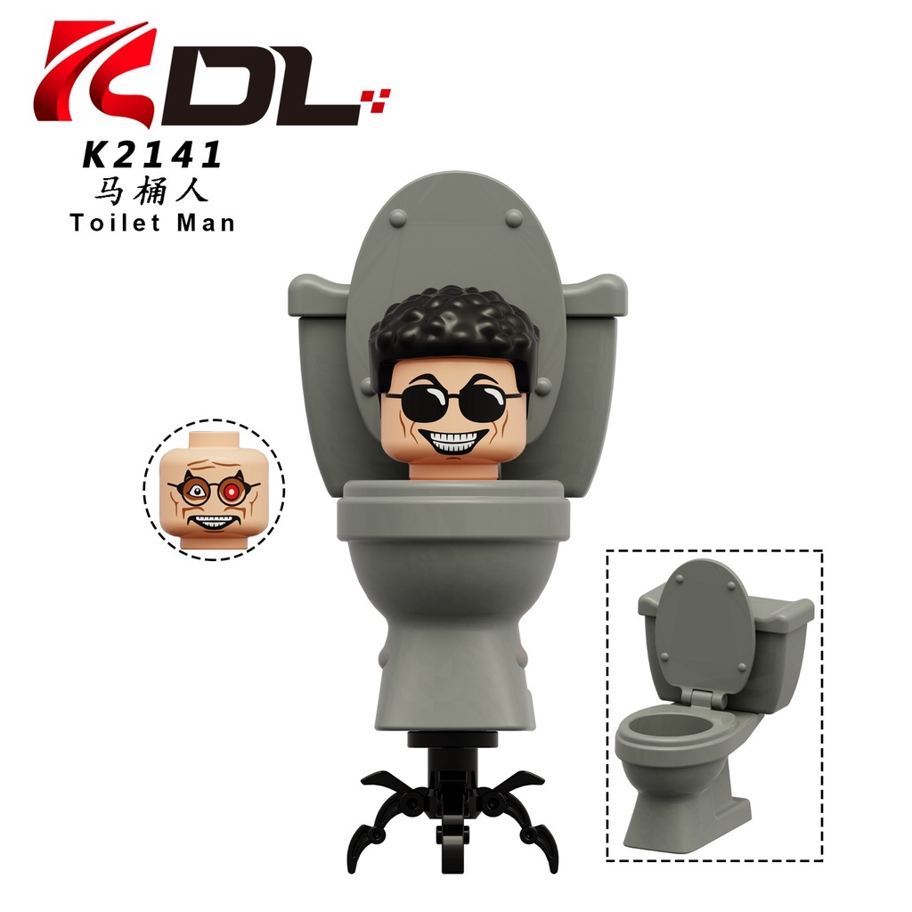 🔥𝗡𝗘𝗪 K2185-K2188 Skibidi Toilet Minifigures Titan TV Man 3.0 Speaker ...