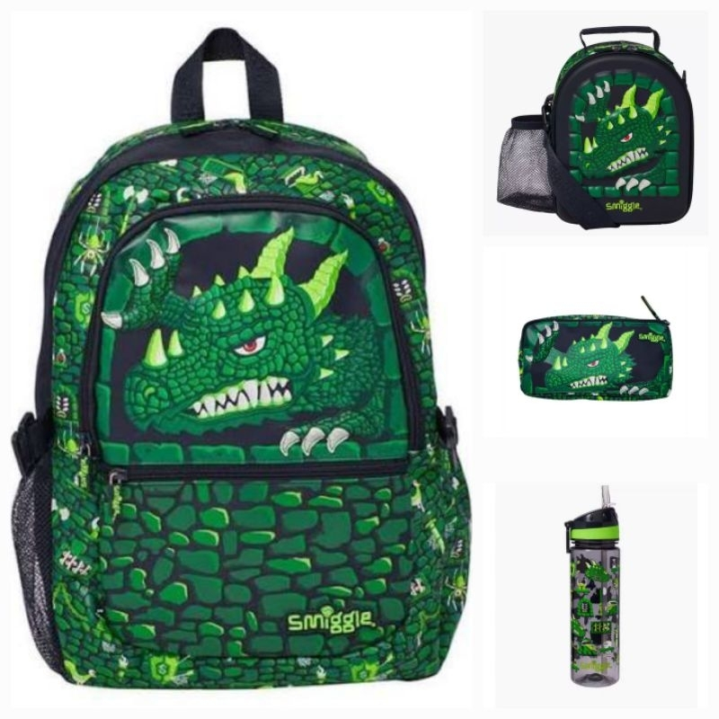 Smiggle Hi There Classic Attach Backpack Dragon Dino School bag ...