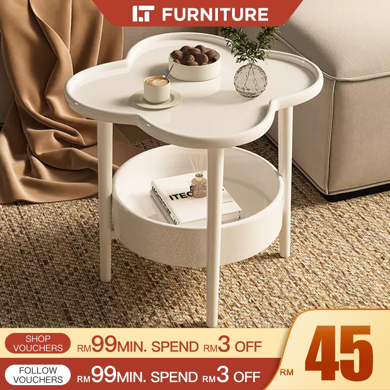 Side Table Bedroom Sofa Side Table Meja Kecil Storage Tea Table ...