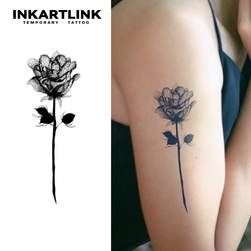 Mist Rose temporary tattoo stickers, waterproof long-lasting magic ...