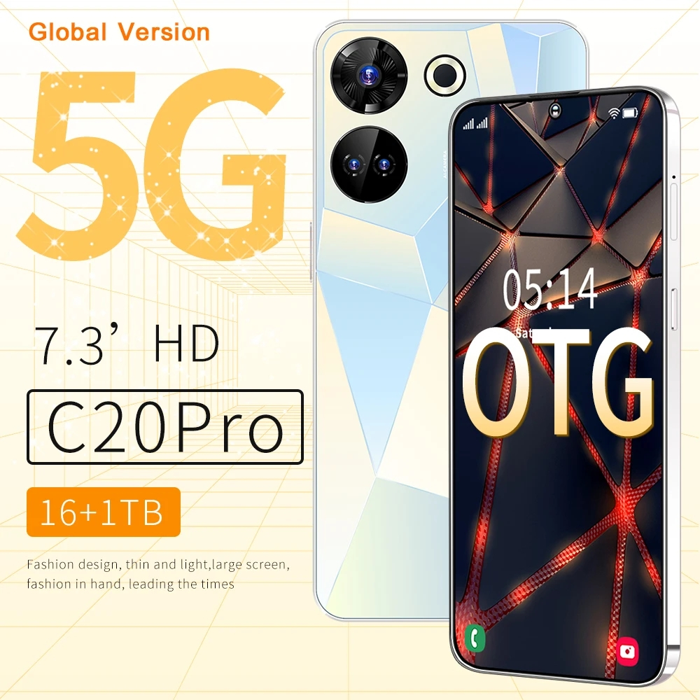 Global version C20 PRO smartphone 16GB+1TB smartphone 5G dual SIM ...
