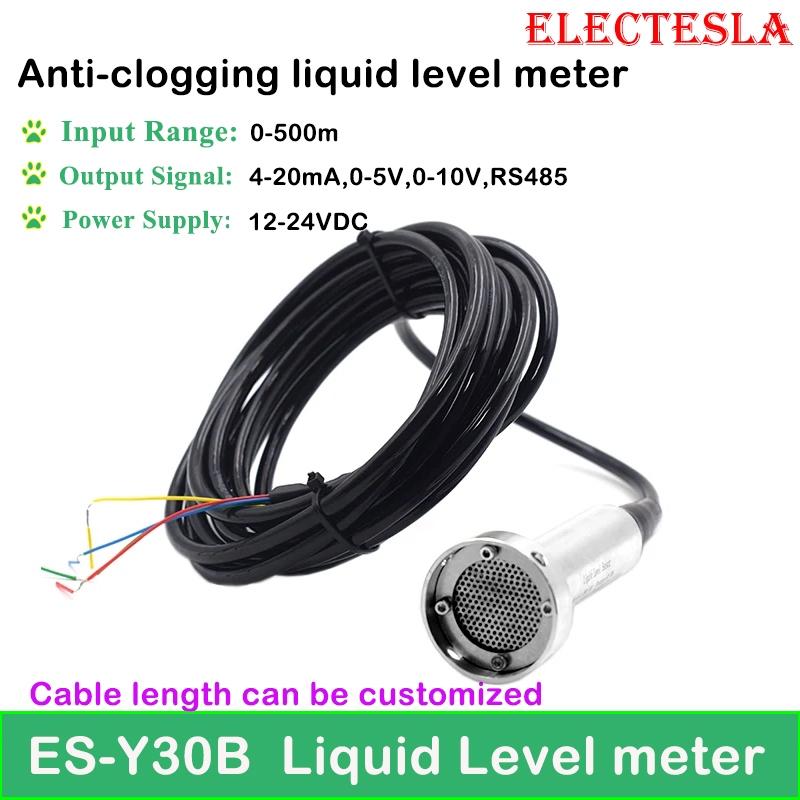 IP68 Water Level Sensor Sediment Pond Transmitter 4-20mA 0-10V RS485 ...