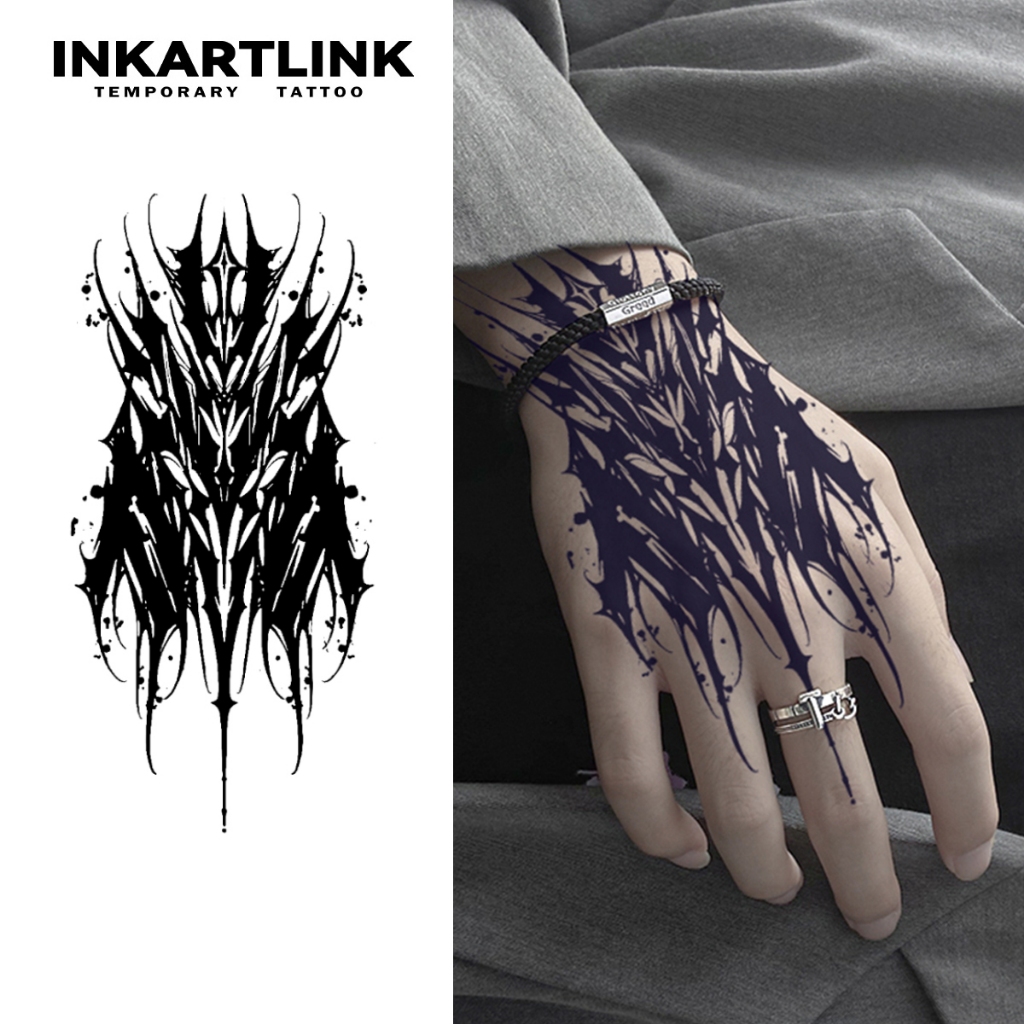 ink temporary tattoo stickers, waterproof long-lasting magic tattoo ...