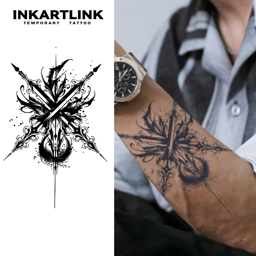 Ink temporary tattoo stickers, waterproof long-lasting magic tattoo ...