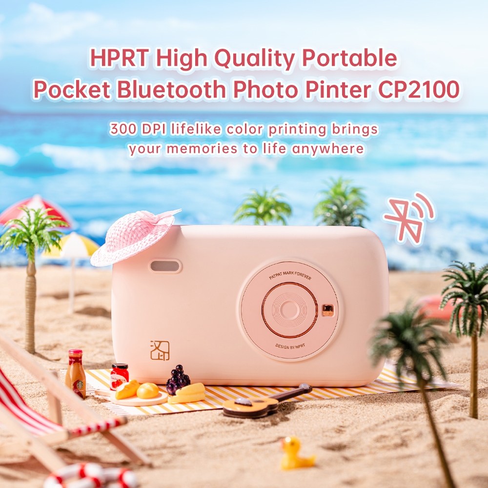 HPRT CP2100 Portable Pocket Photo Printer Wireless Thermal Picture ...