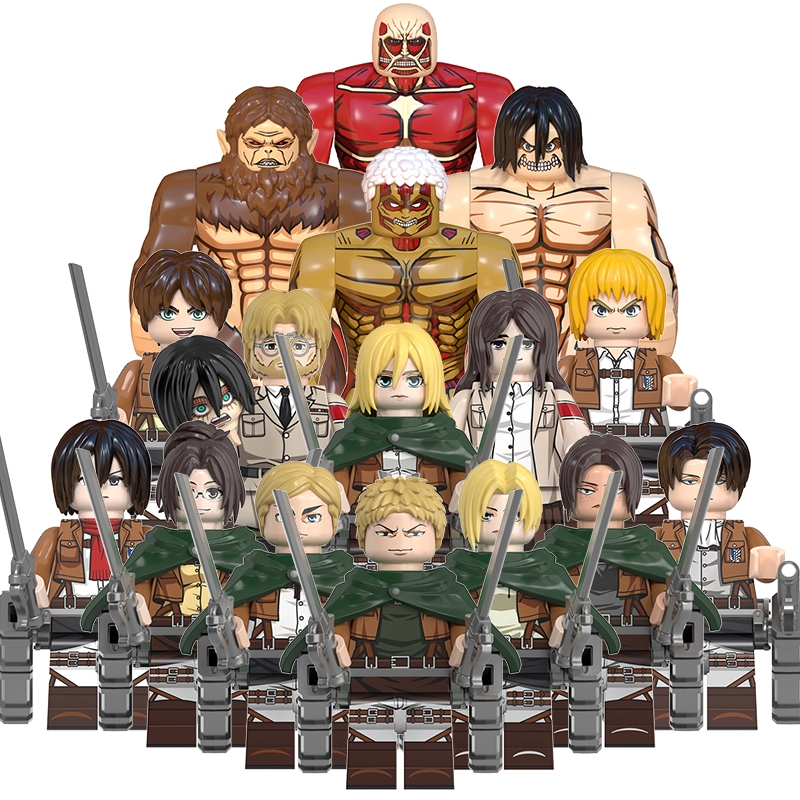 Minifigures New Attack The Figures On Titan Building Blocks Mini Toys ...