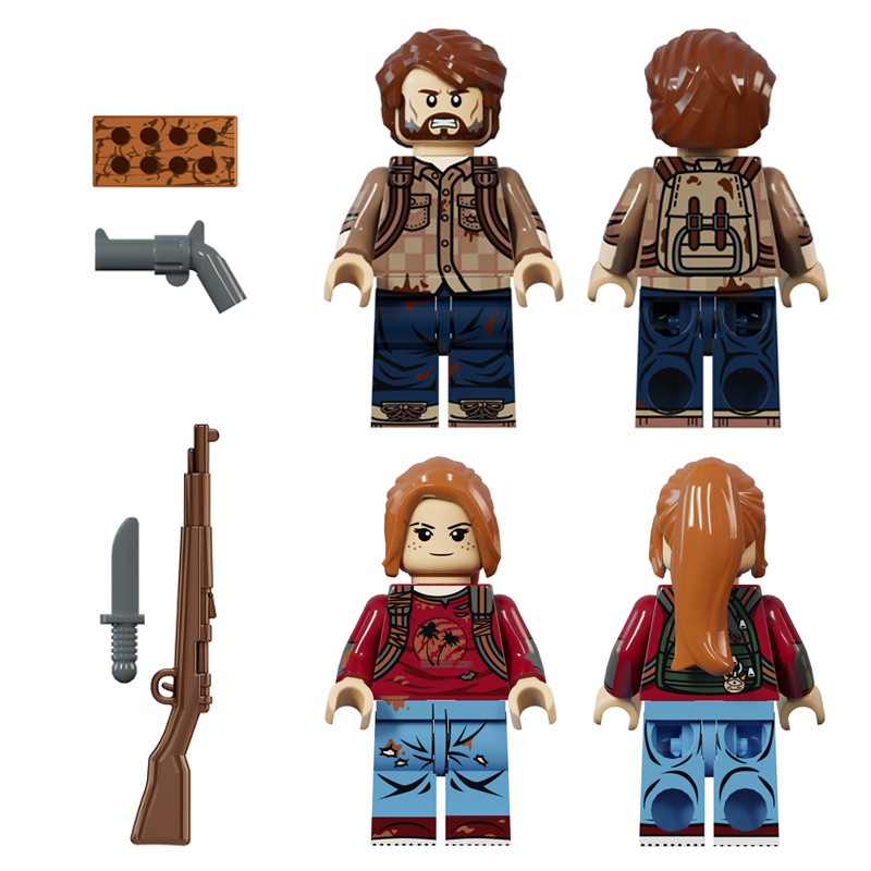 The Last Of Us Joel Ellie Figure Building Block Mini Toys Collectable Figures FT01 FT02 | Shopee ...
