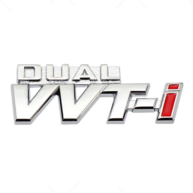 Metal Alloy VVTi Logo Chrome Silver Strip Car Fender Sticker Side ...
