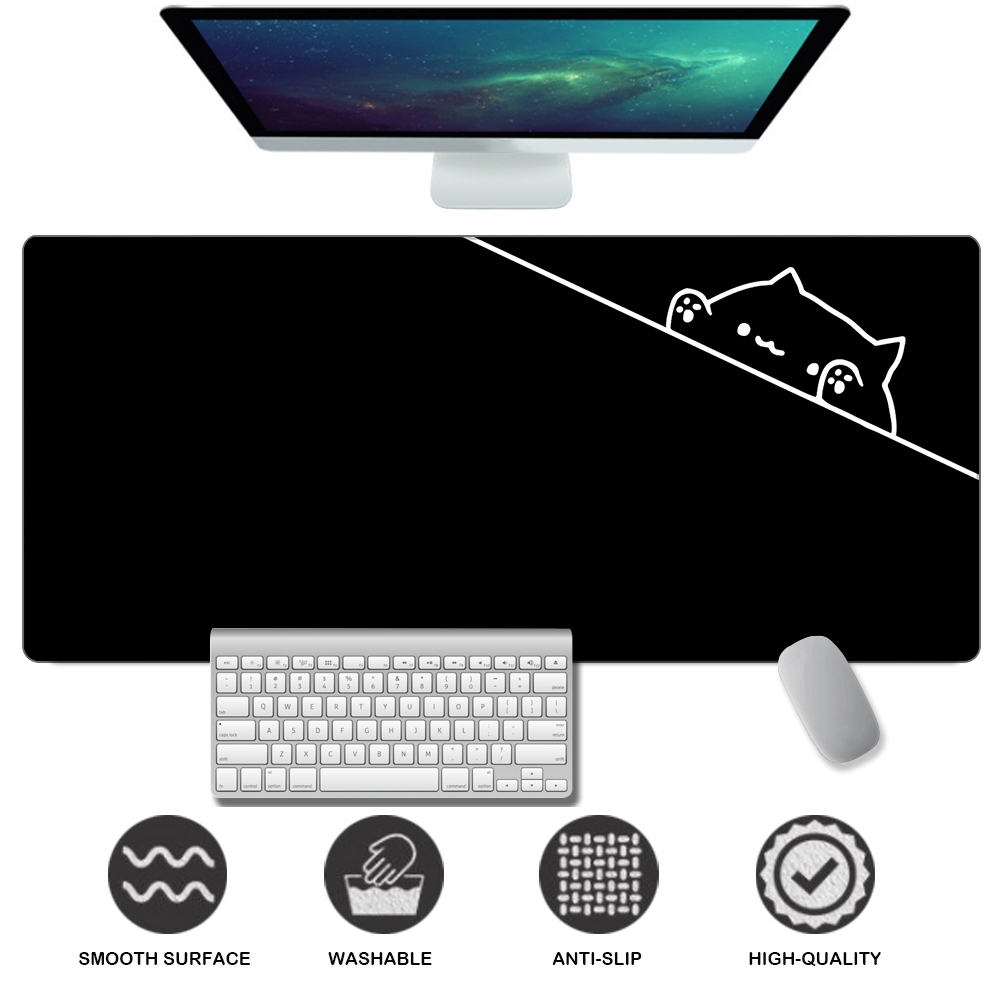 Bongo Cat Mouse Pad Plus Size Mouse Pad Gaming Mouse Pad Table Mat ...
