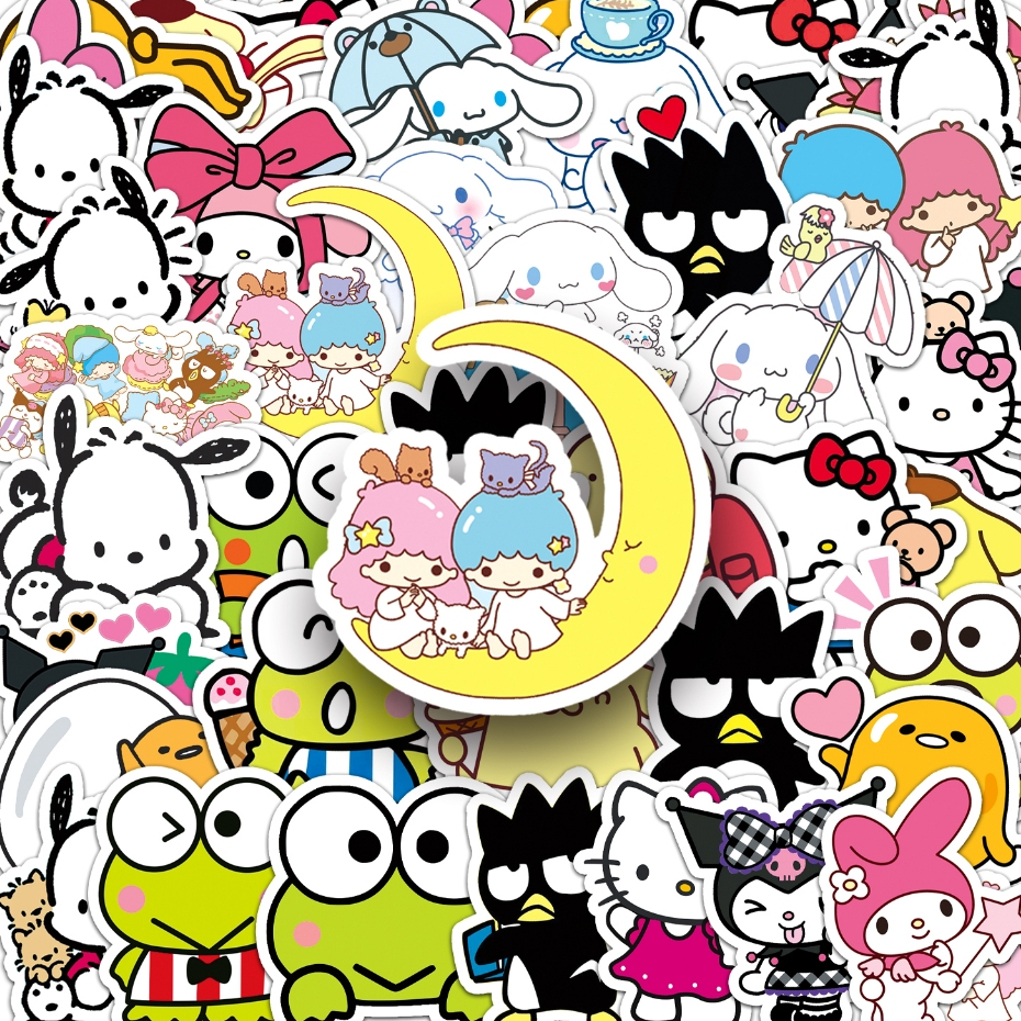 51/10Piece Funny Sanrio Melody Hellokitty kuromi Pochacco Mixed ...