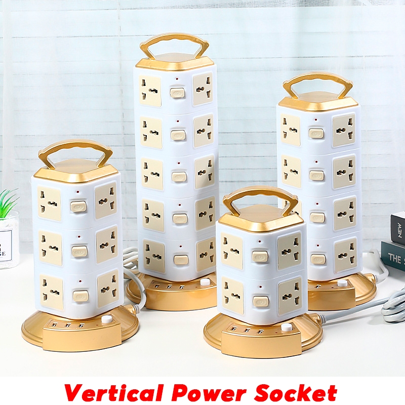 5 Layer 5 Meter Wire Universal Tower Extension Socket UK Power Socket ...