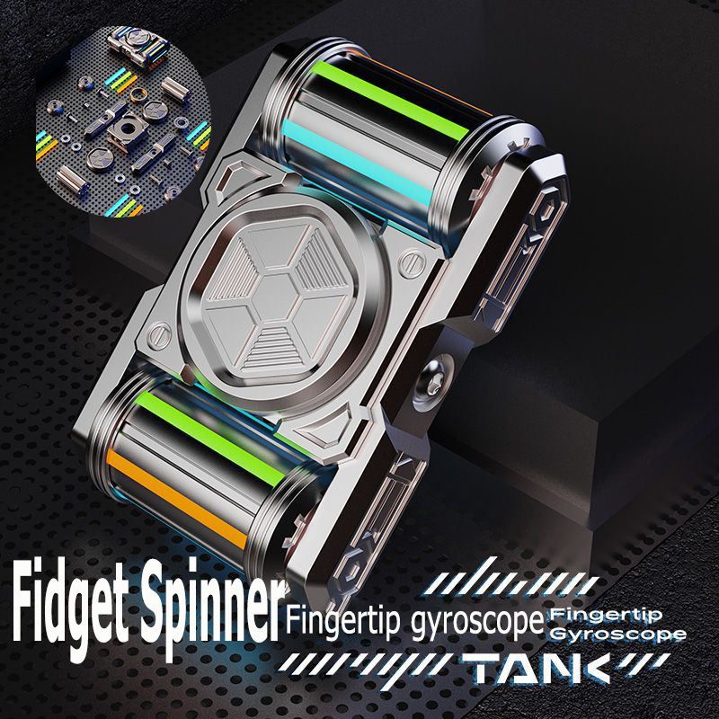 Luminous Fidget Spinners Alloy Metal Hand Spinner Finger Hand Spinner ...