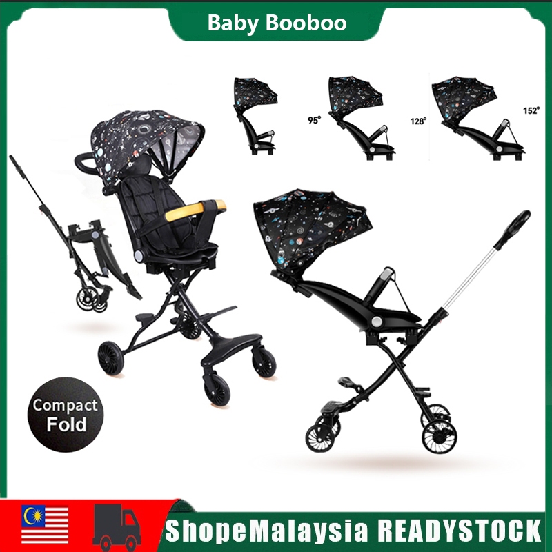 Two-Way Stroller Foldable Light Weight Stroller Comfortable Seating ...