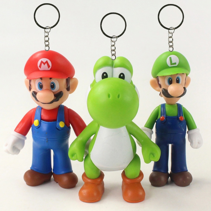 Dragon Ball Z Son Goku Super Mario Yoshi Luigi Naruto Rem Key Chain VIP ...