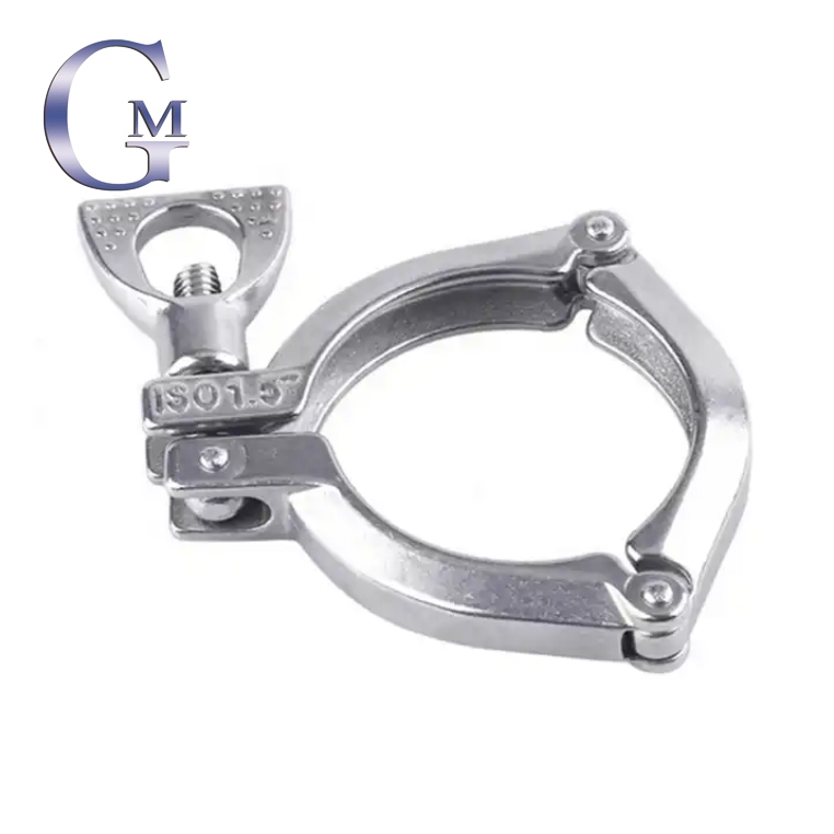 4" SS304 Stainless Steel 3PCS Pipe Quick Tri Clamp Three Pieces Clamp ...