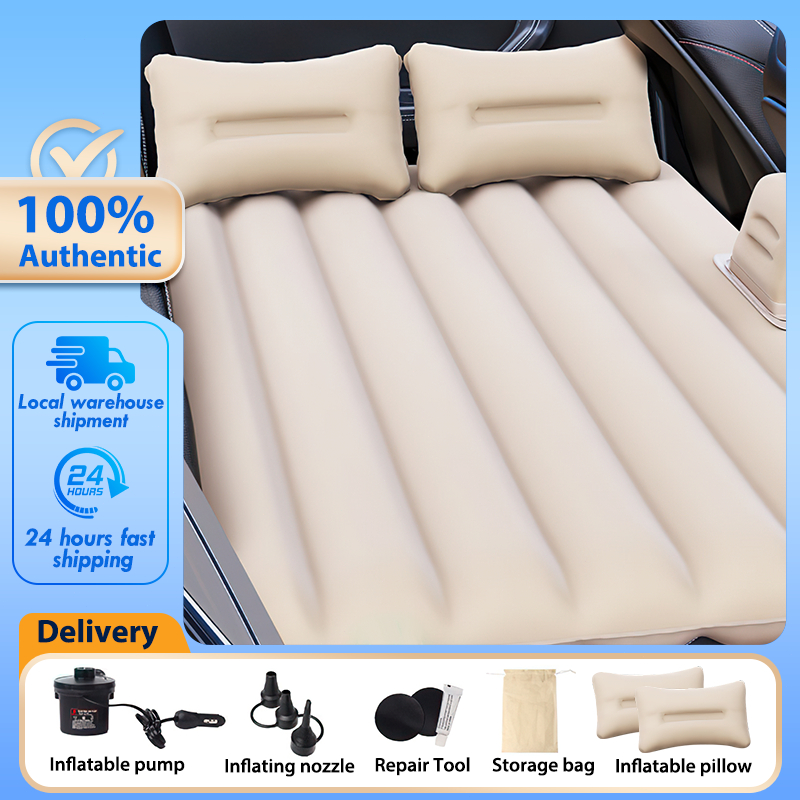 🔥Free Inflatable Pump🔥Car Bed FULL SET Inflatable Car Bed Car Sofa Air ...