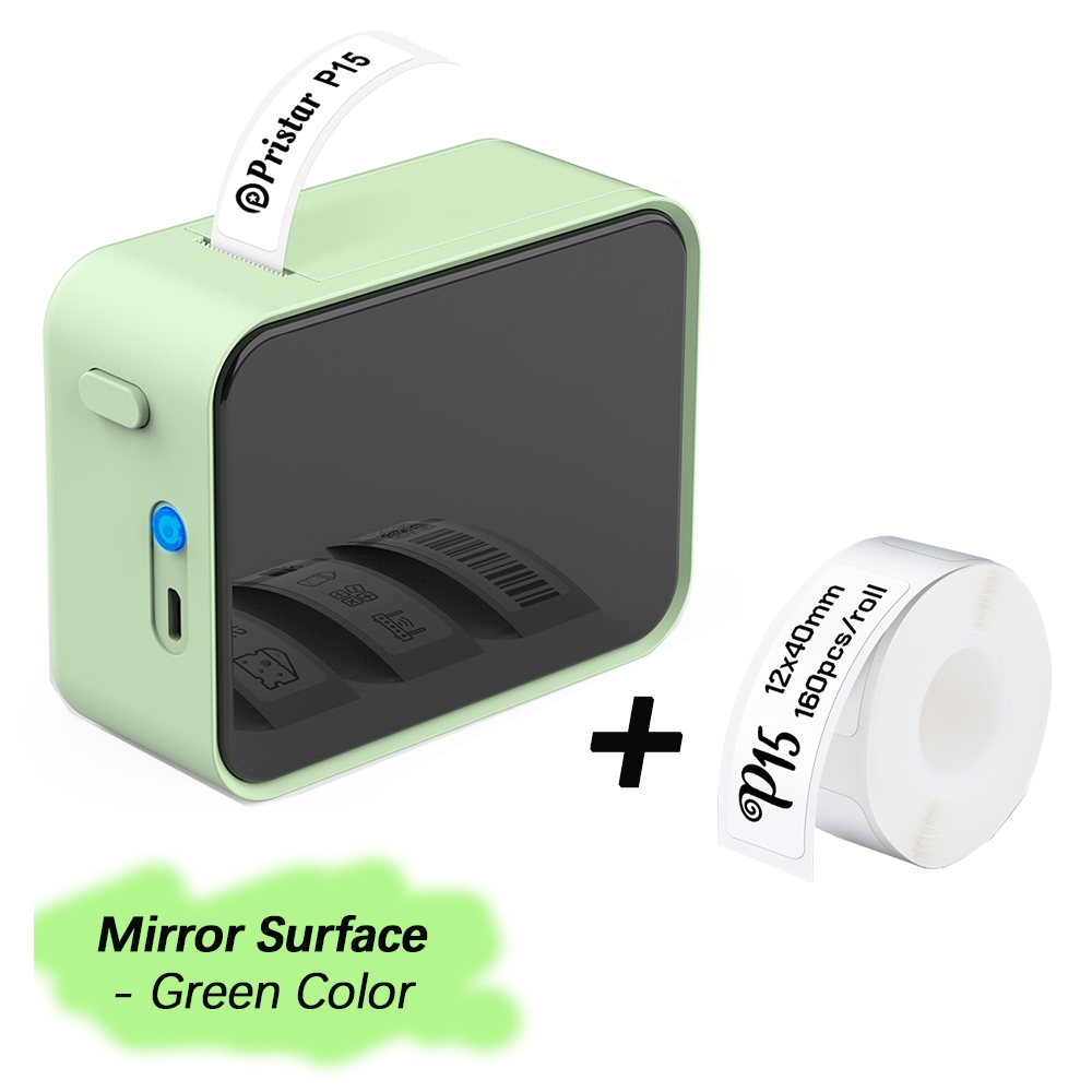 Unismar Inkless Thermal Printer P15 Portable Label Printer Bluetooth Wireless Mini Sticker ...