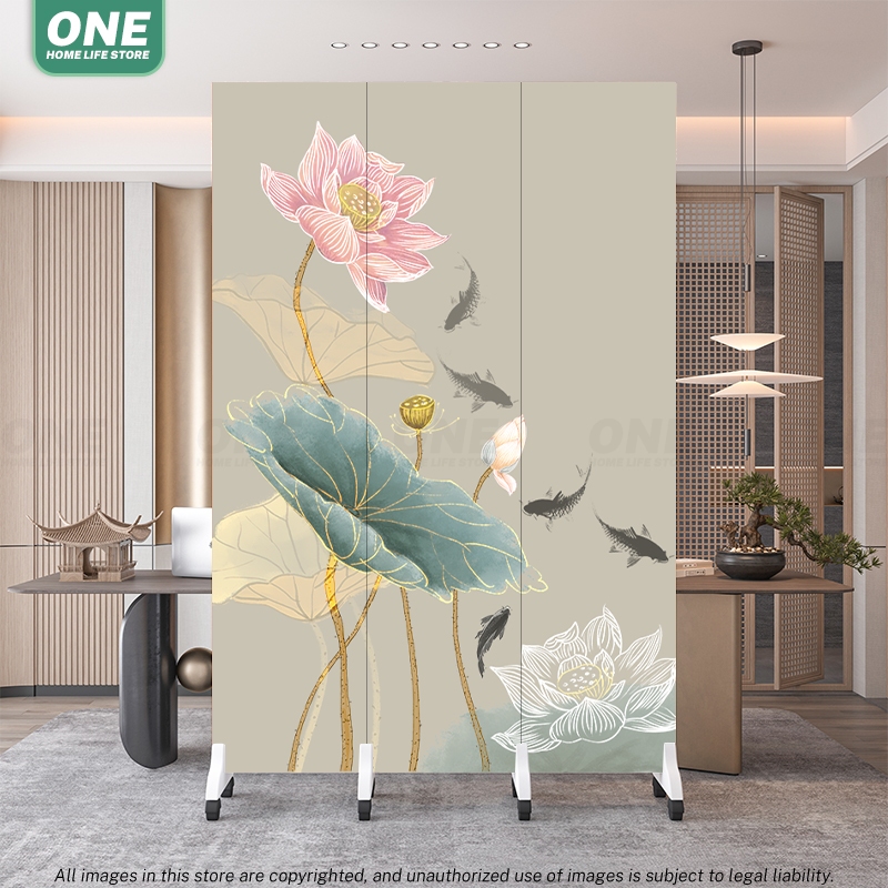 partition divider screen Living room office partition with wheels ...