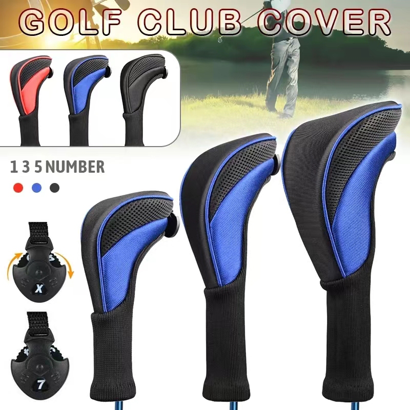 No.1/3/5 Golf Club Head Covers Woods Driver Soft Lining Club Long Golf ...
