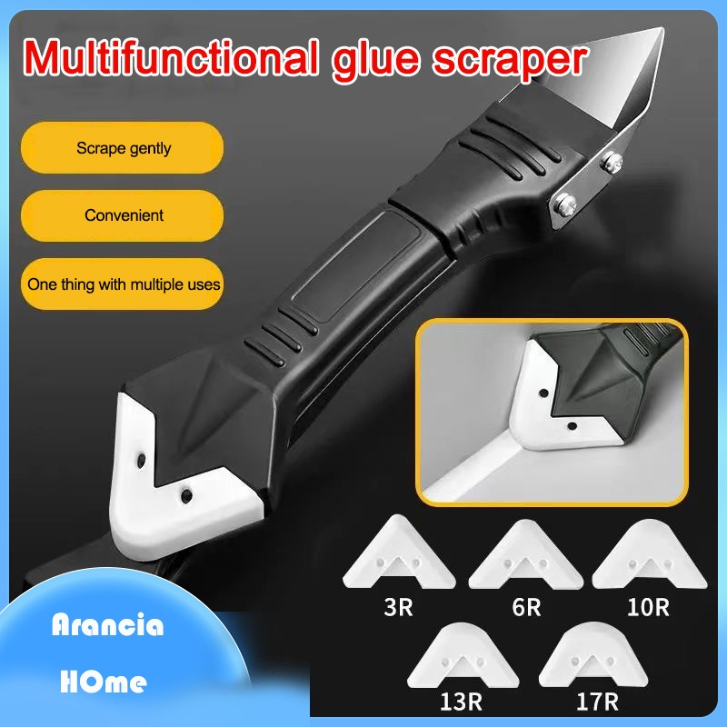 Three-in-one Metal Scraper Multi-functional Inner Corner Scraper Glass ...