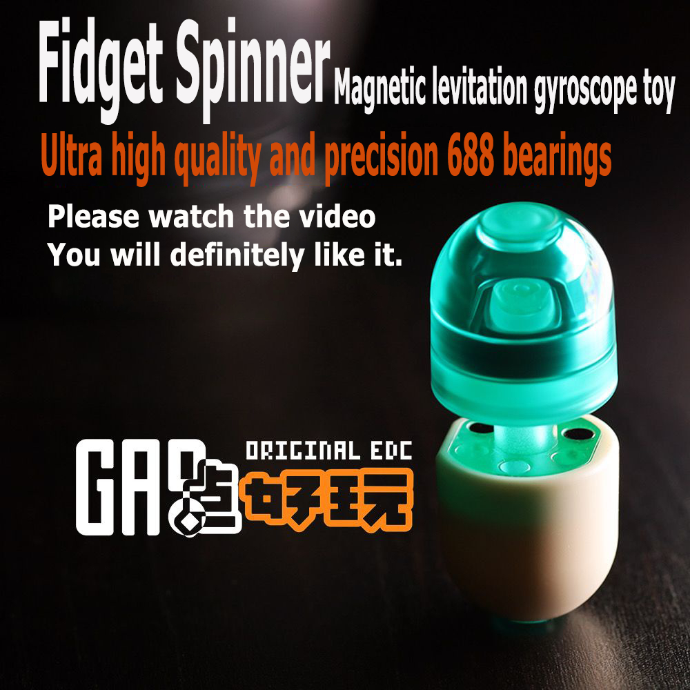 【READY STOCK】Fidget spinner/EDC magnetic levitation gyroscope Magnetic ...