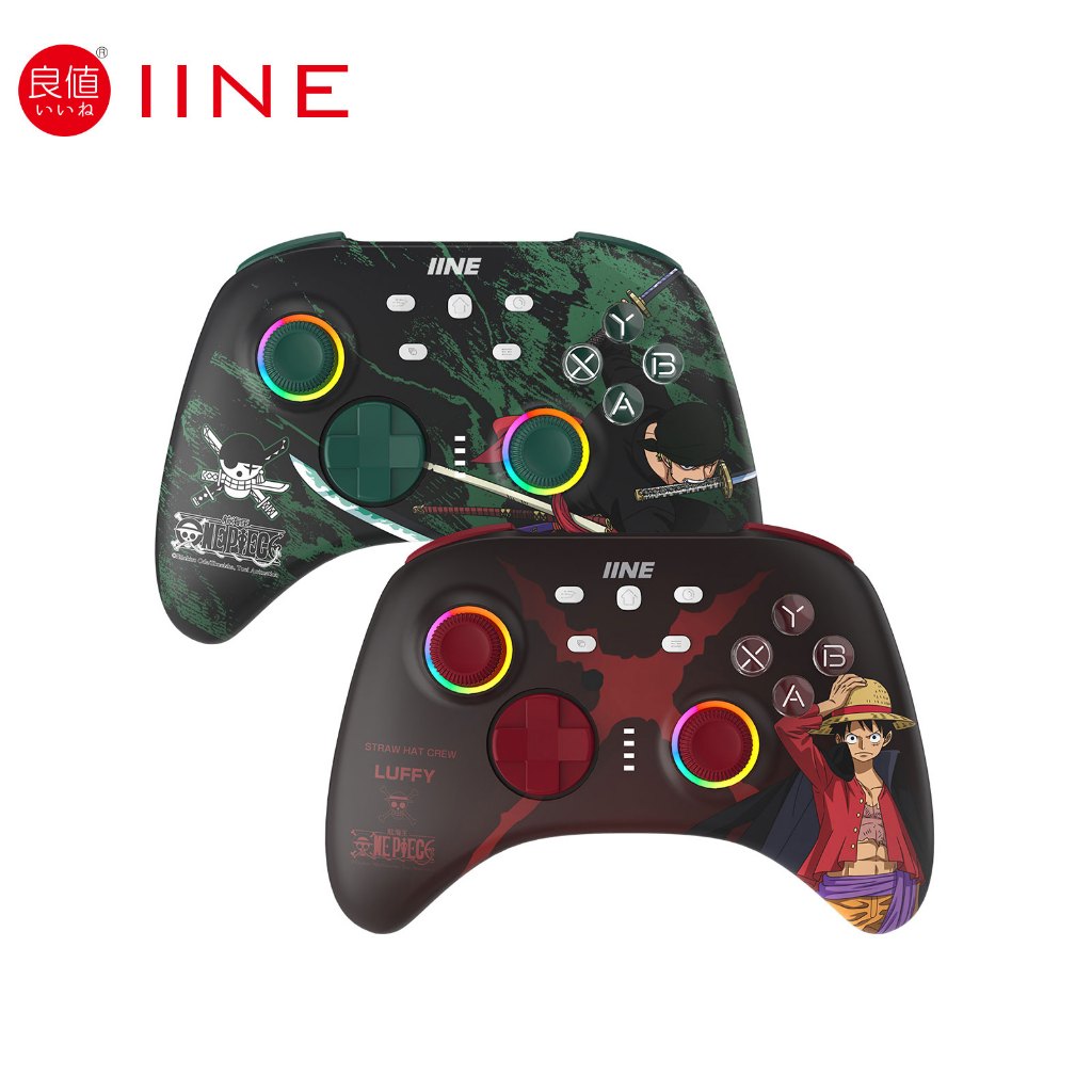 IINE ONE-PIECE PC Controller with Headset Jack RGB Light compatible ...