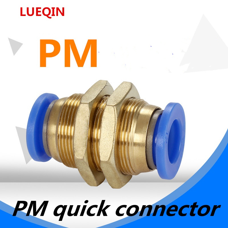 Pm-10 Pneumatic Quick Connector PM-4 Quick Plug Straight Connector PM-6 ...