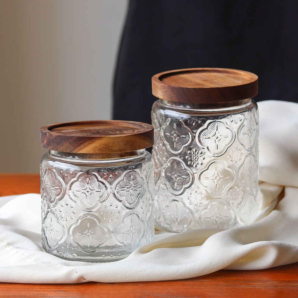 Hari Raya WindSing Multi-purpose Embossed Glass Food Storage Jar with ...